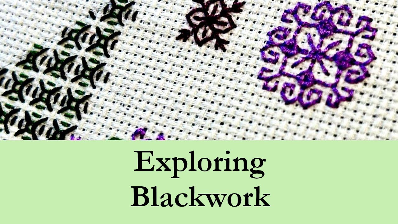 Exploring Blackwork - YouTube