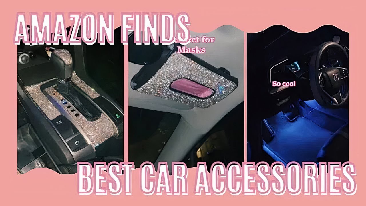 Pink and bling accessories for your car 🚗 | Amazon Must Haves Car ...
