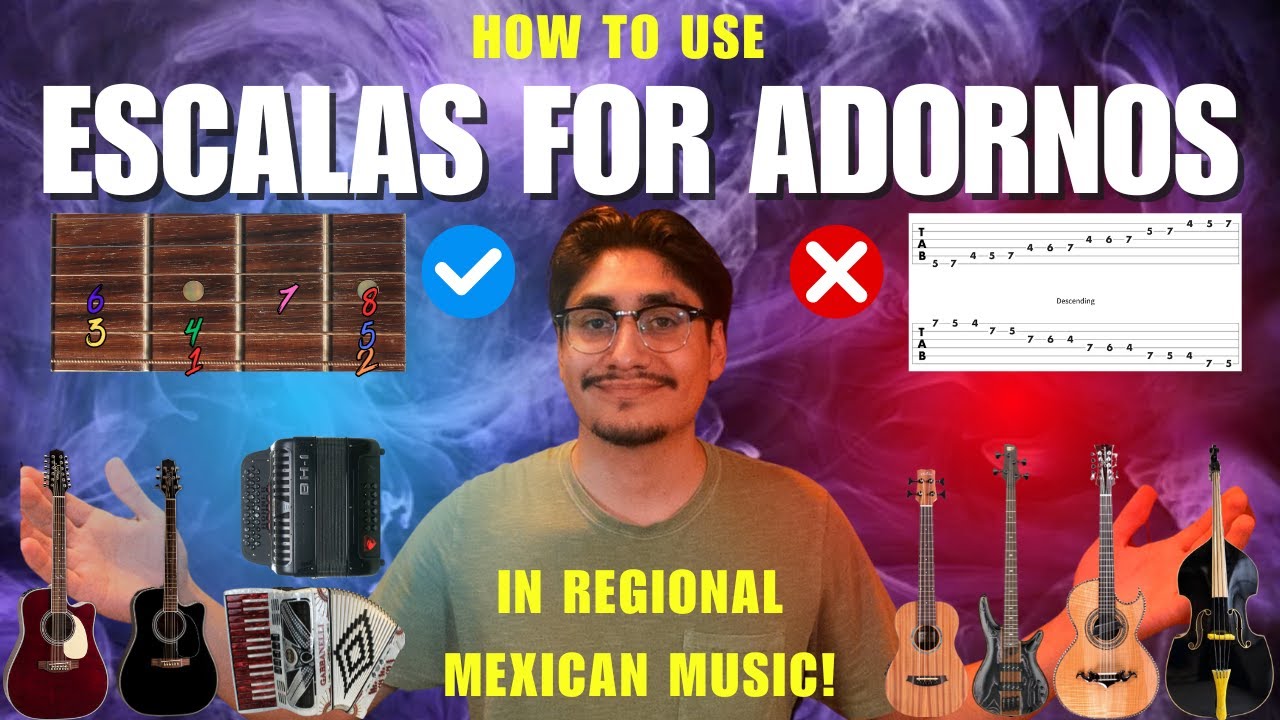 How to use the Escalas/Scales to do Adornos in Regional Mexican Music ...