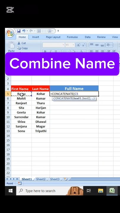 Excel Formula #excelformula #exceltips #exceltricks #excelfunction #jubinnautiyal#shorts - YouTube