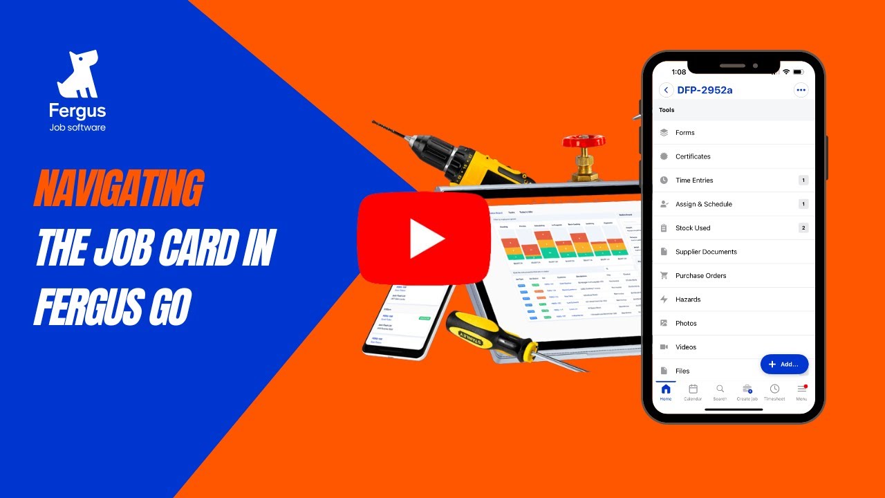 The Fergus Go Job Card | Navigating The App - YouTube