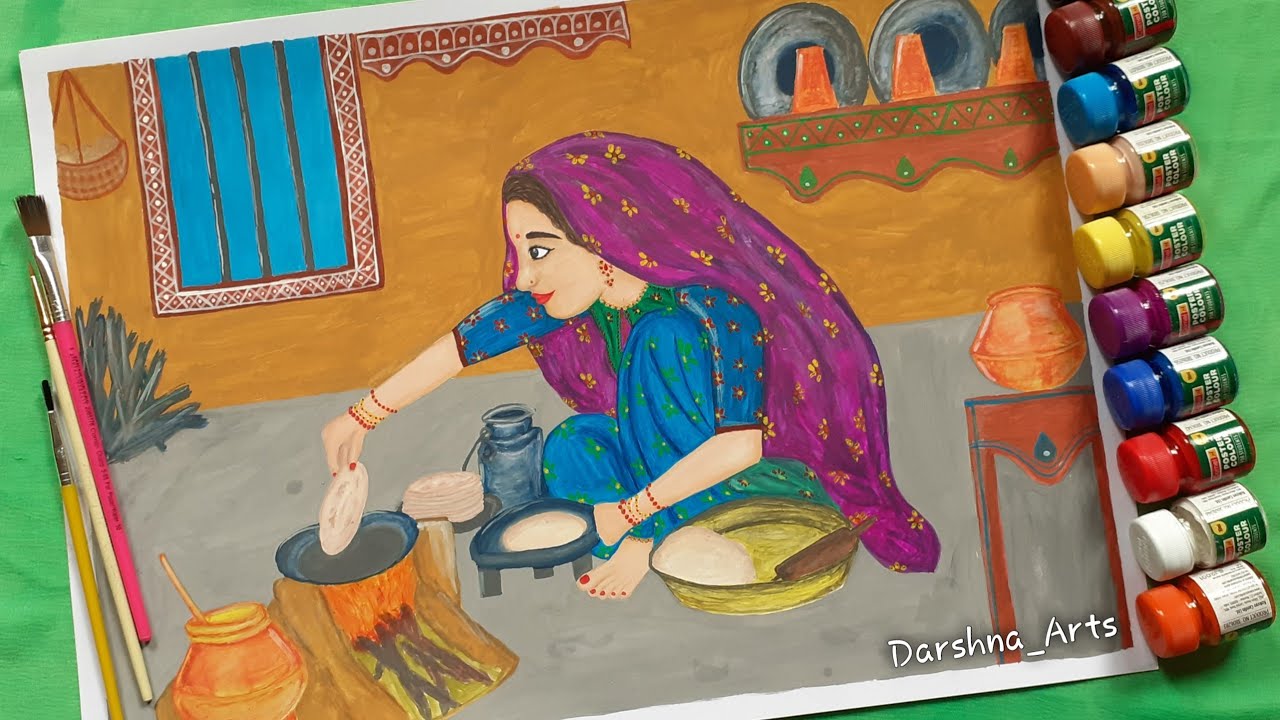 Art on Gujarati Theme...💫 - YouTube