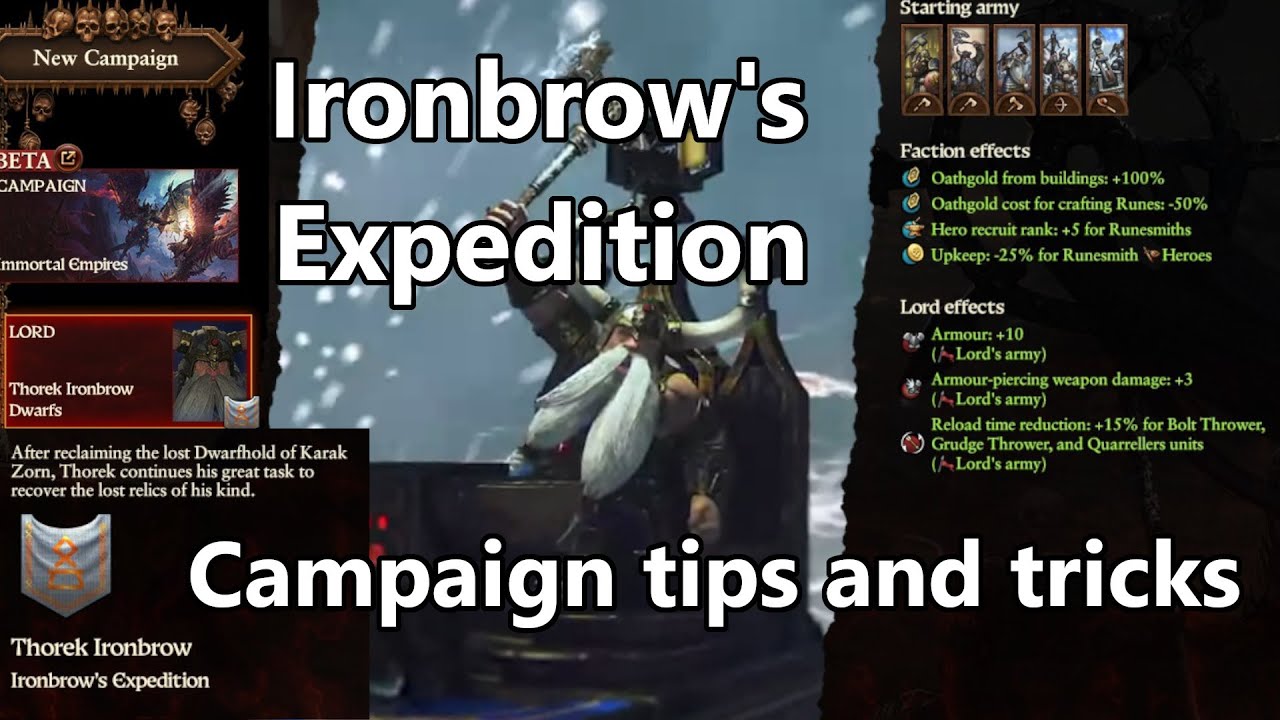 Thorek Ironbrow Campaign Tips and Tricks for Immortal Empires - Total ...