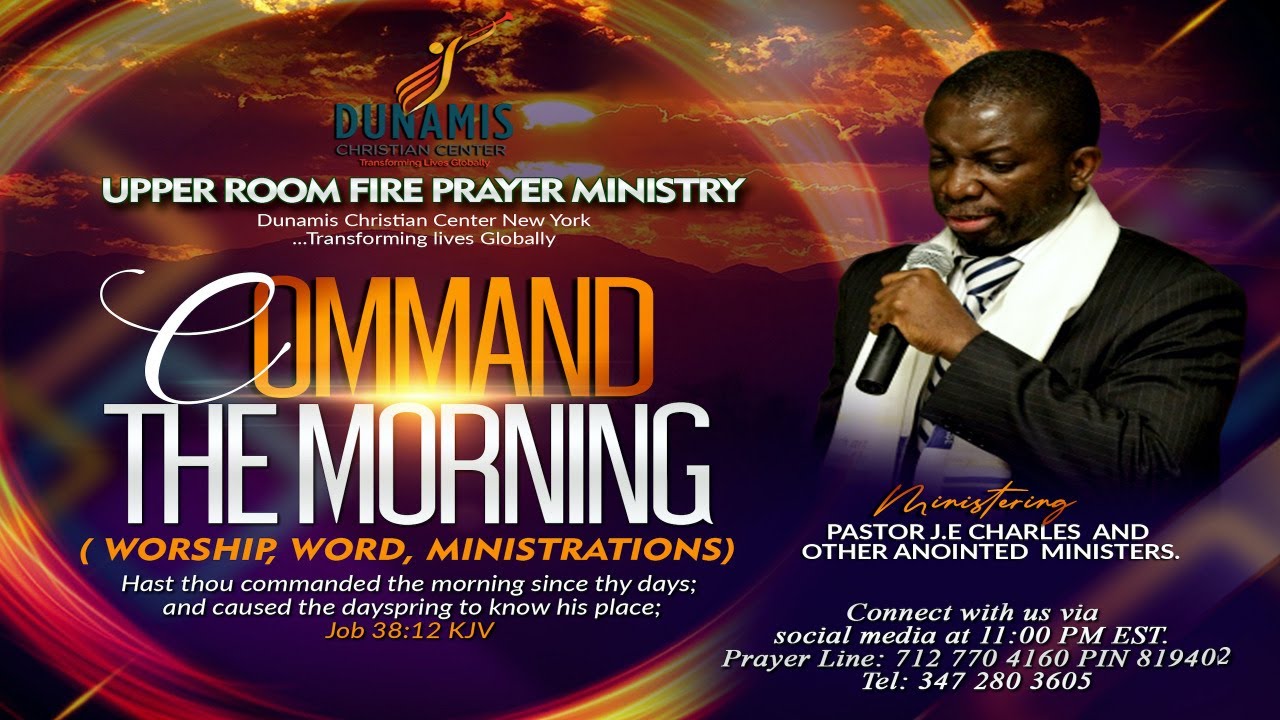 Special Commanding Your Morning for 08-09 with Pastor J.E Charles | Job ...