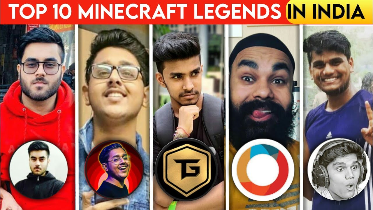 Top 10 Legends Of Minecraft In India | Who is No.1 Gamer? Battle Factor ...