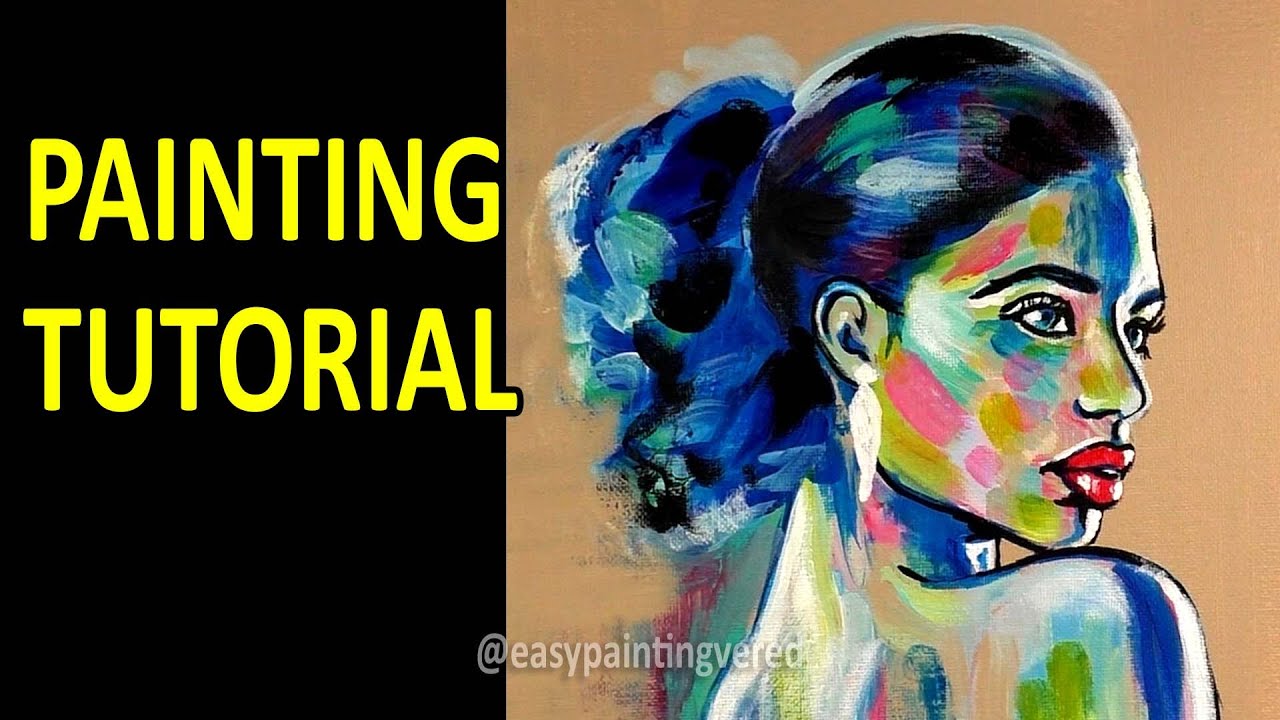 Abstract Painting | Acrylic Painting Tutorial | Step by Step - YouTube