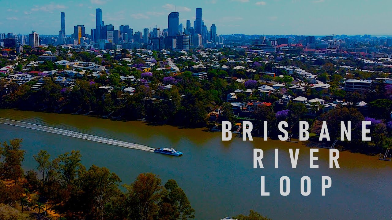 Cycling the Brisbane River loop | Australia 4K - YouTube