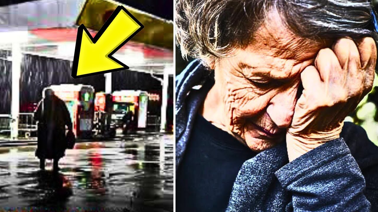 Elderly Lady Runs into a Gas Station on Rainy Night, Screaming for Help ...