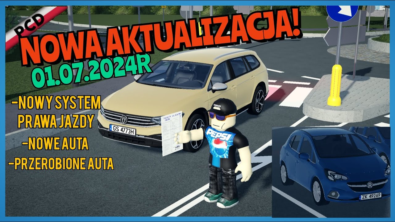 NOWA AKTUALIZACJA W PCD - NOWY SYSTEM ZDAWANIA PRAWA JAZDY I NOWE AUTA ...