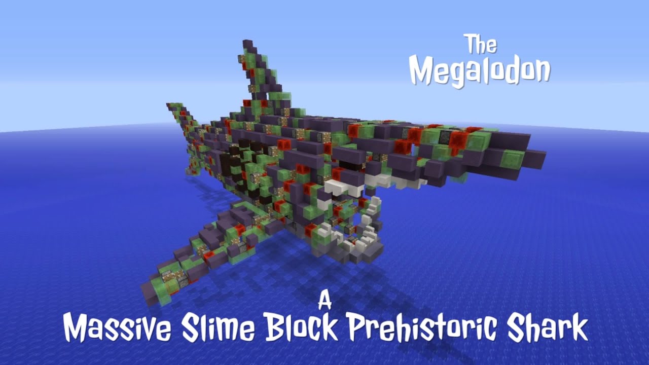 Minecraft: The Megalodon + Face Reveal | Weaponized Prehistoric Shark ...