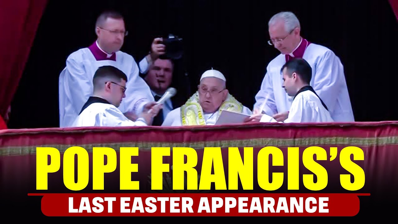 Pope Francis Dies on Easter Monday | Pope Francis last brief Easter ...