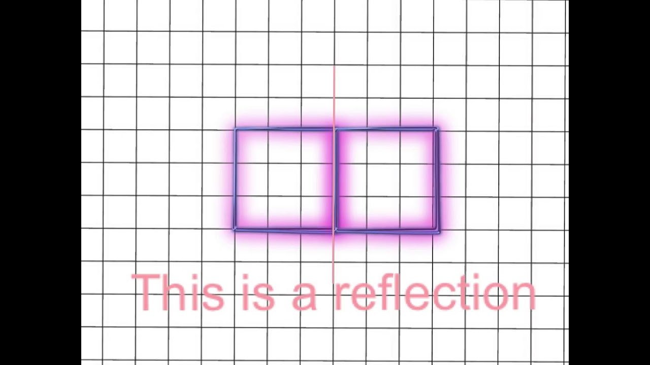Reflection of a square - YouTube