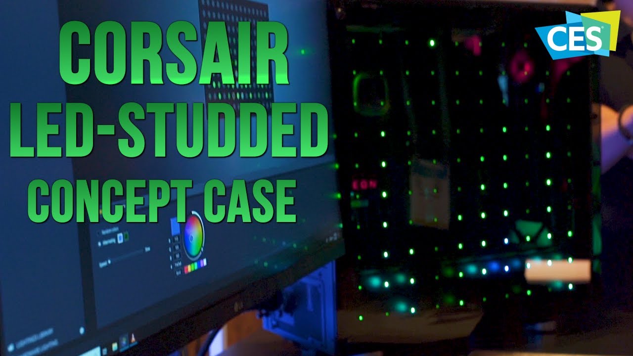 Corsair debuts new air cooler and LED-studded concept case - CES 2020 ...