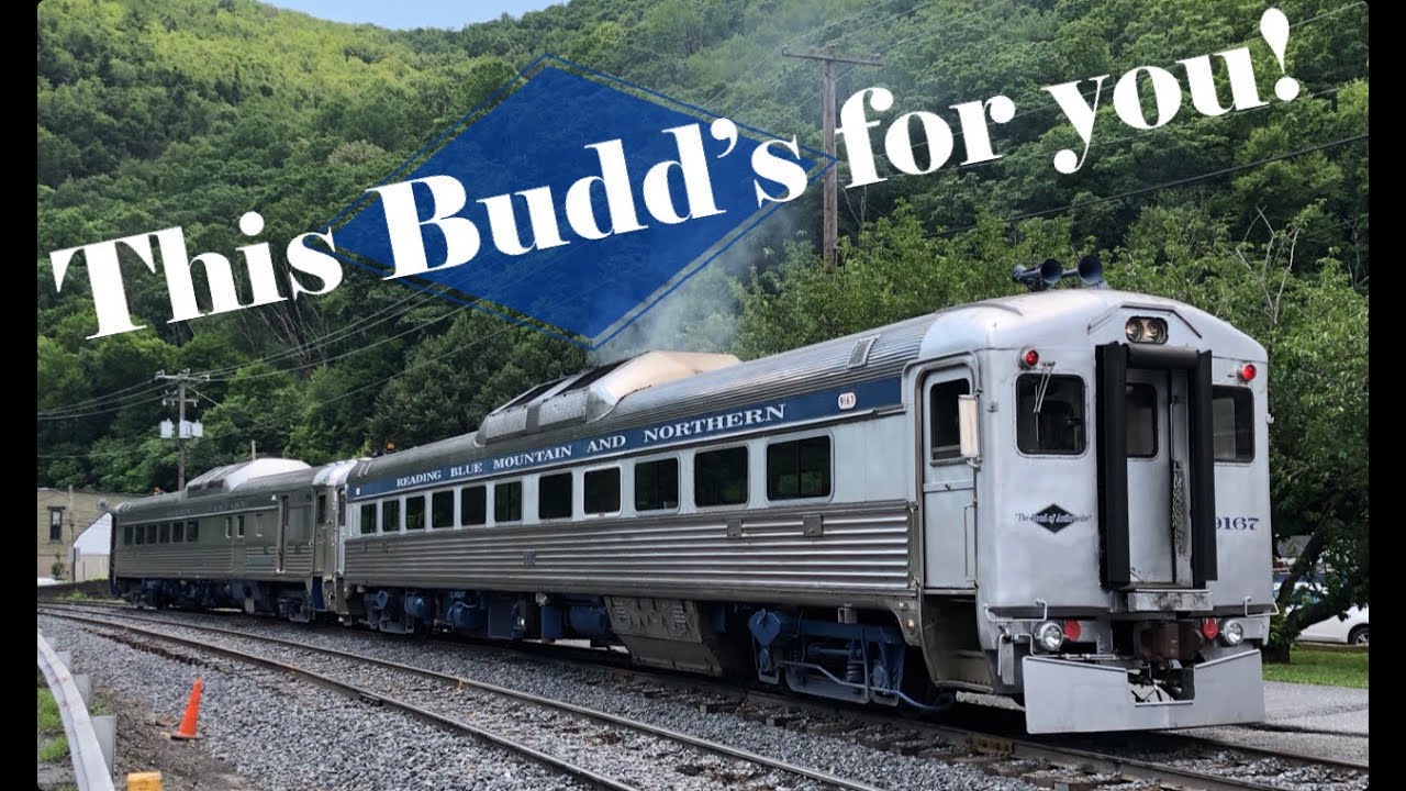 Reading & Northern "Buddliner" RDC's #9166 & #9167 in Jim Thorpe ...