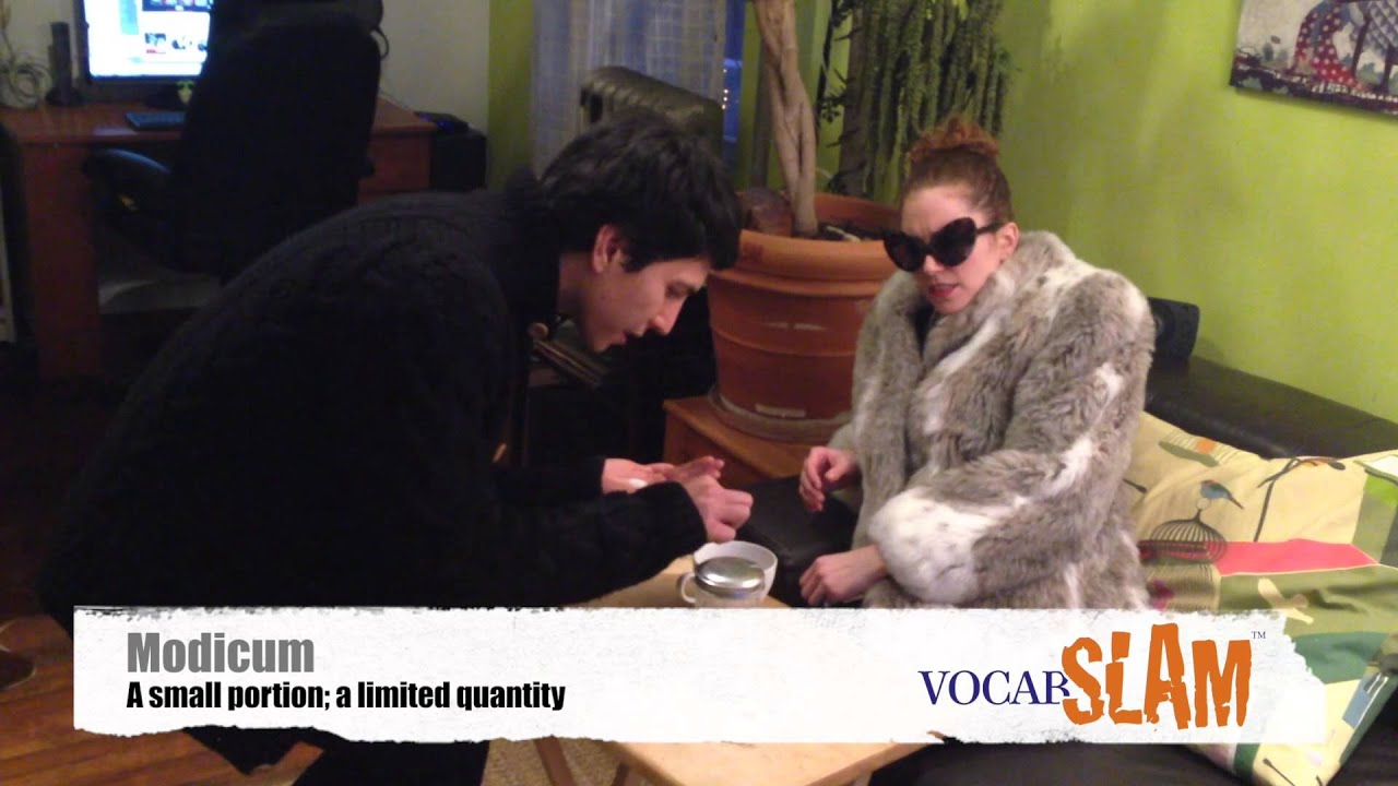 How to use MODICUM in a sentence - YouTube