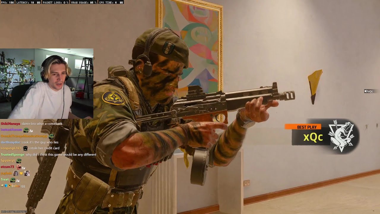 xQc Gets Play of The Game for The First Time in Black Ops 6 - YouTube