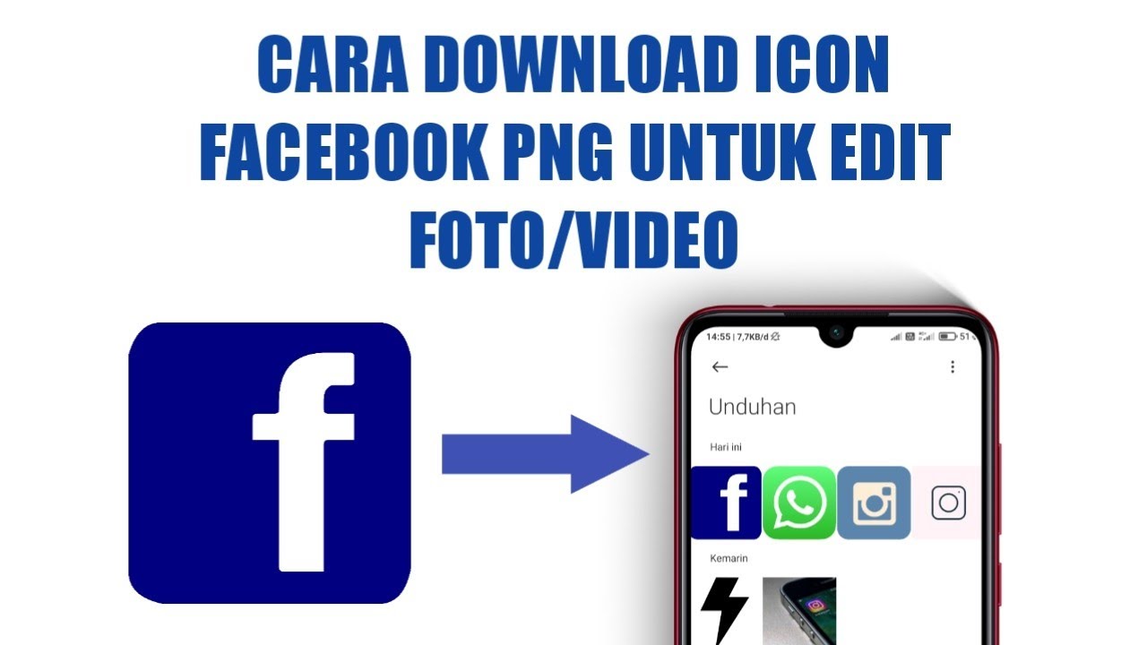 Cara Download Icon Facebook PNG Gratis Untuk Edit Foto Dan video - YouTube