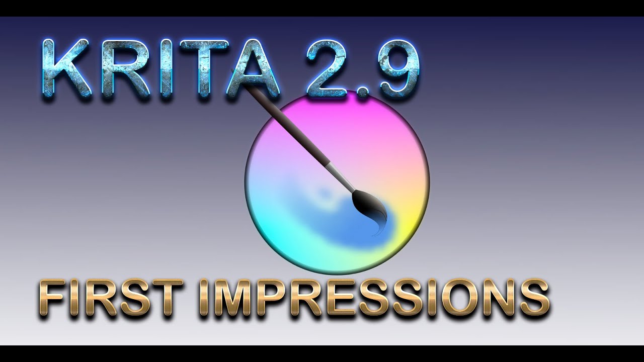 Krita part 1 First Impressions - YouTube