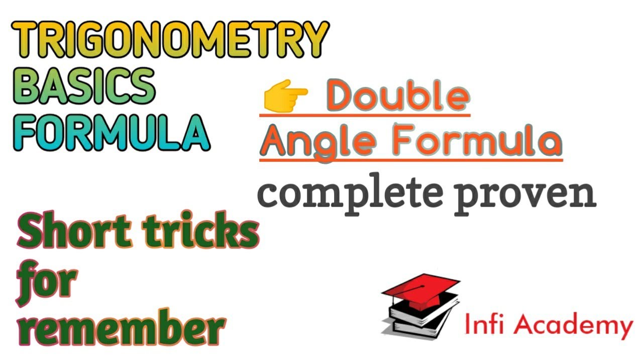 Double Angle Formula | Complete Proven of sin 2α = 2 sin α cos α ...