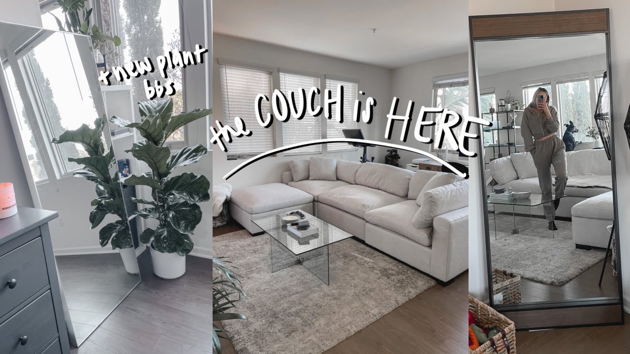 VLOG 08: the couch has arrived *FINALLY* + a successful notebook launch ...