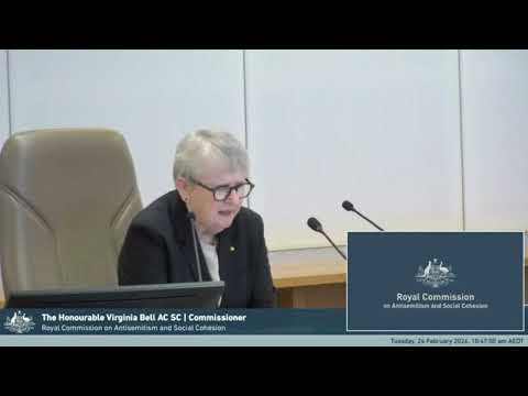 Virginia Bell explains why Royal Commission will employ the IHRA working definition of antisemitism