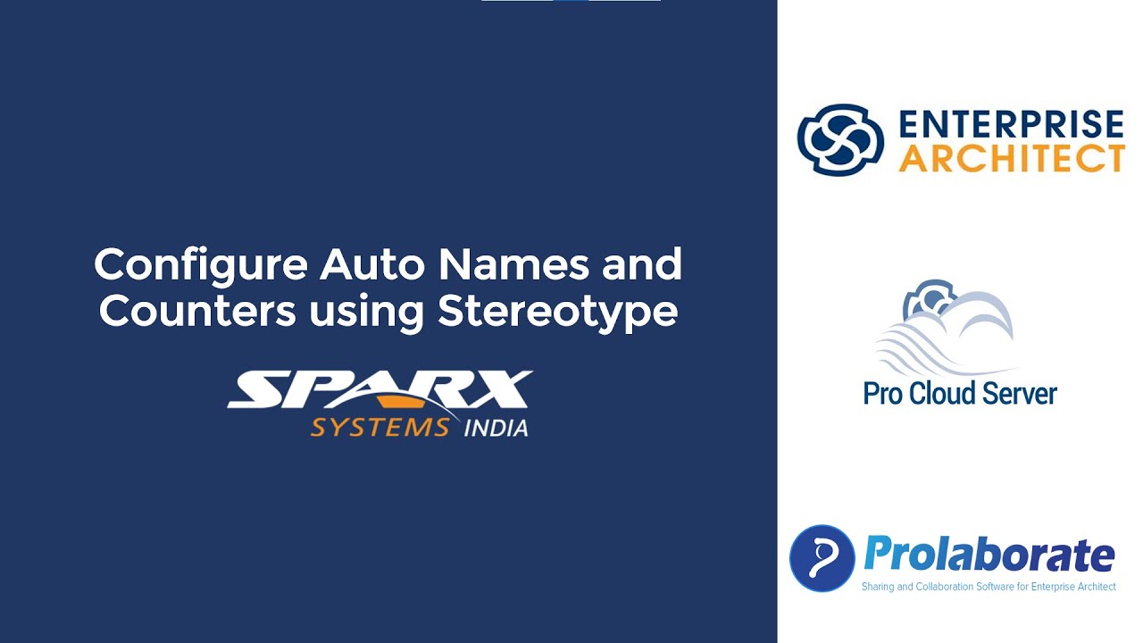 Configure Auto Names and Counters in Sparx Enterprise Architect 16 ...
