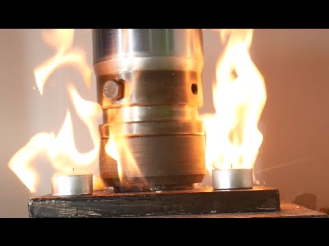 Exploding Two Lighters with Hydraulic Press! - YouTube