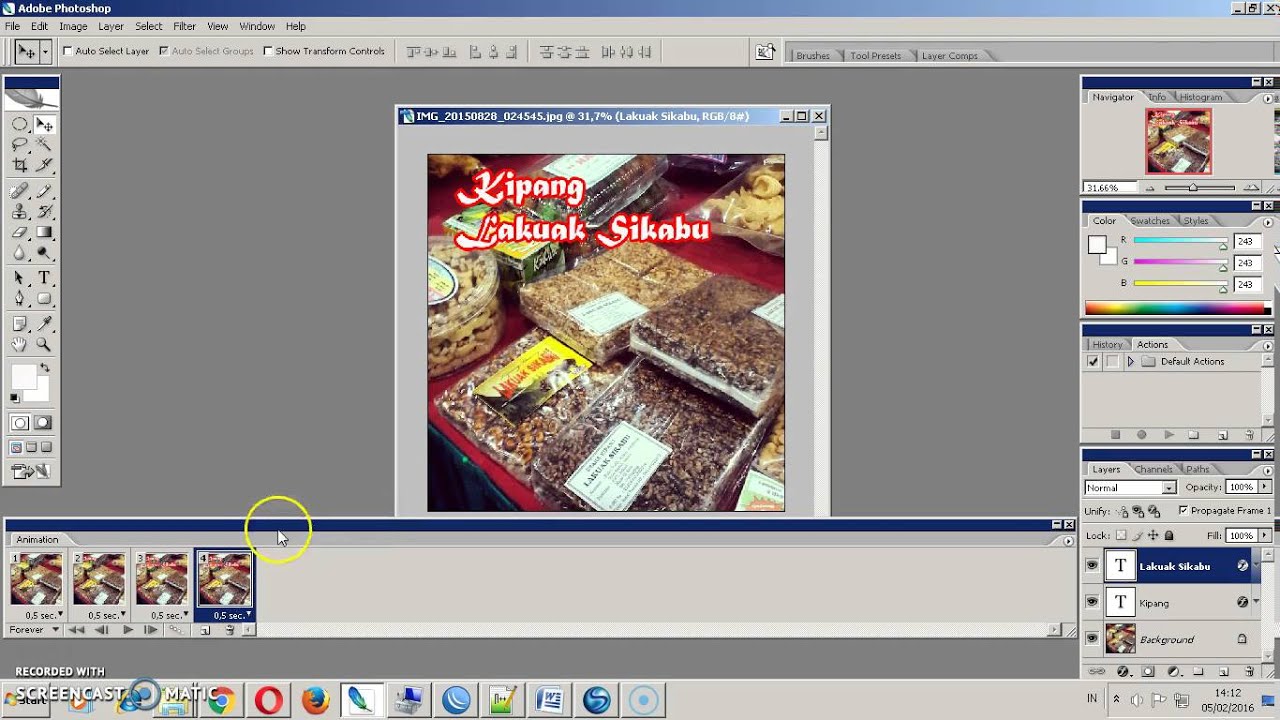 Membuat GIF Animated Iklan Blog - YouTube