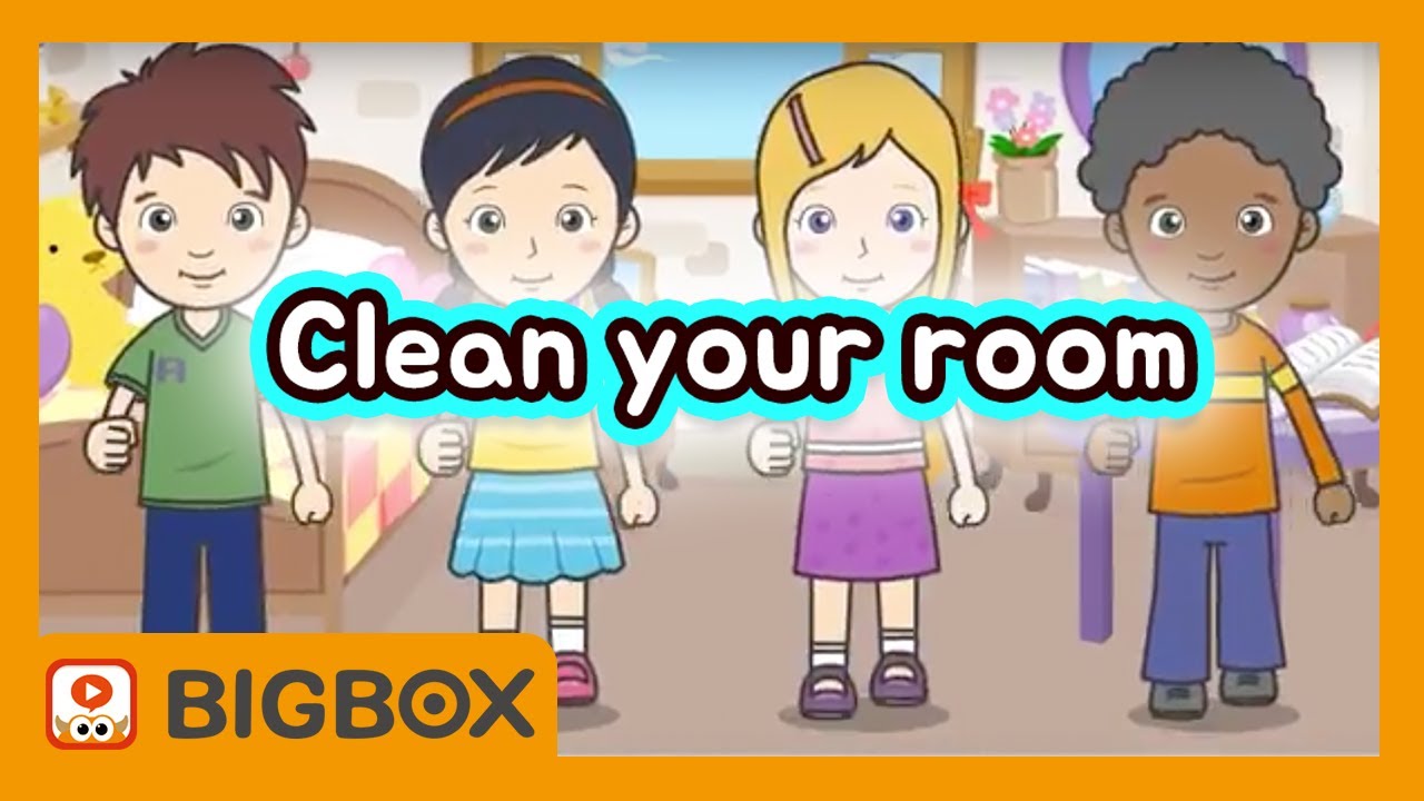 Kids Song with Lyrics and Action | [ Clean Your Room! ] [VER 1-3 ...