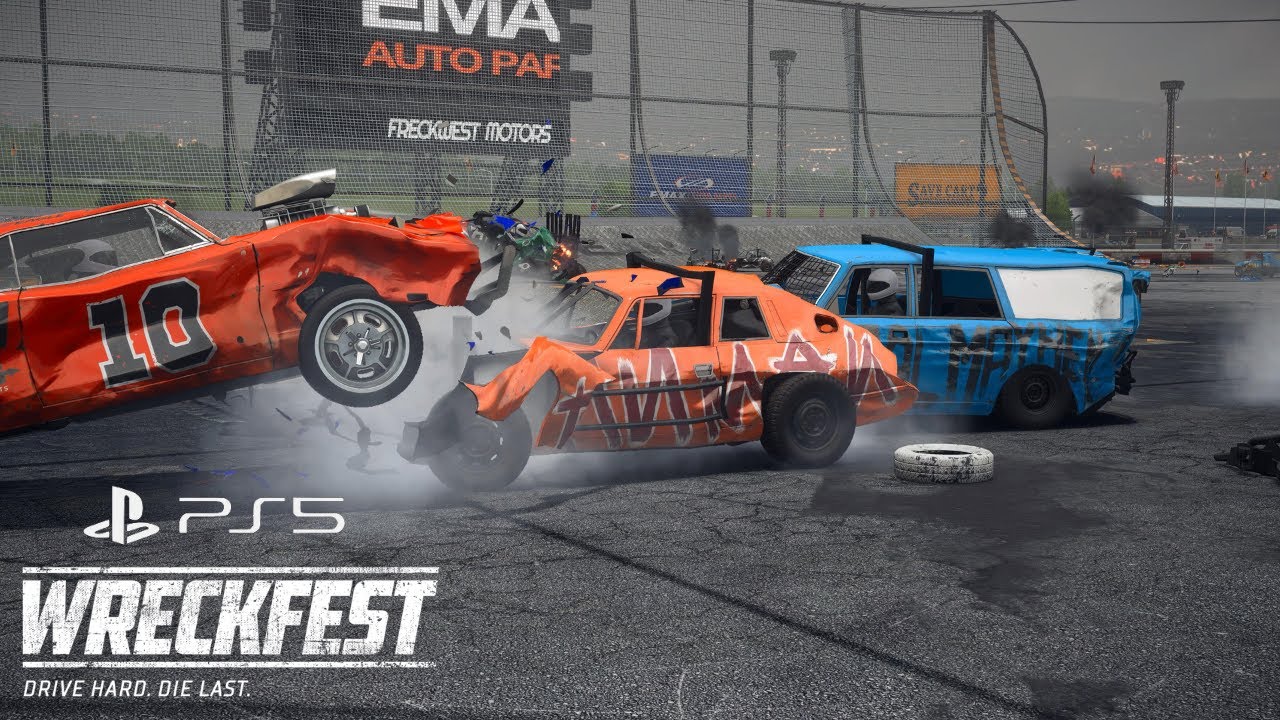 Battered and Bruised Demolition Derby Wreckfest Gameplay PS5 - YouTube