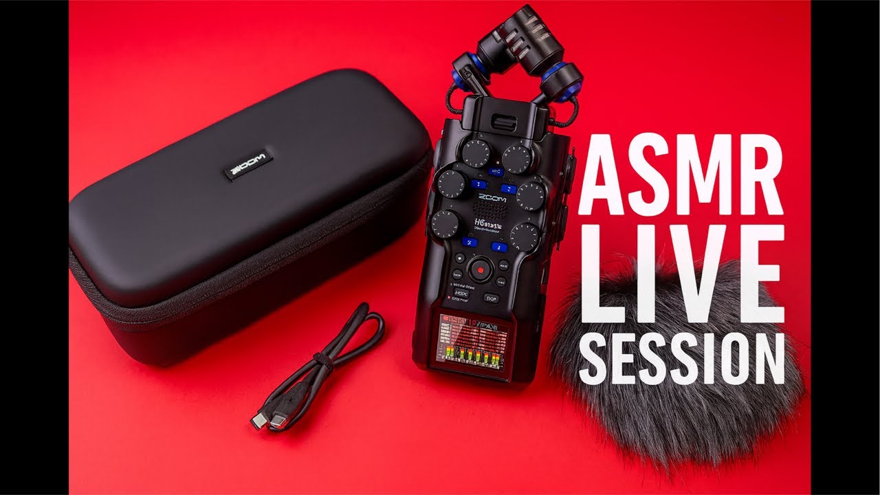 ASMR Live Stream | New Zoom H6 Studio Mic Test & Tingles - YouTube