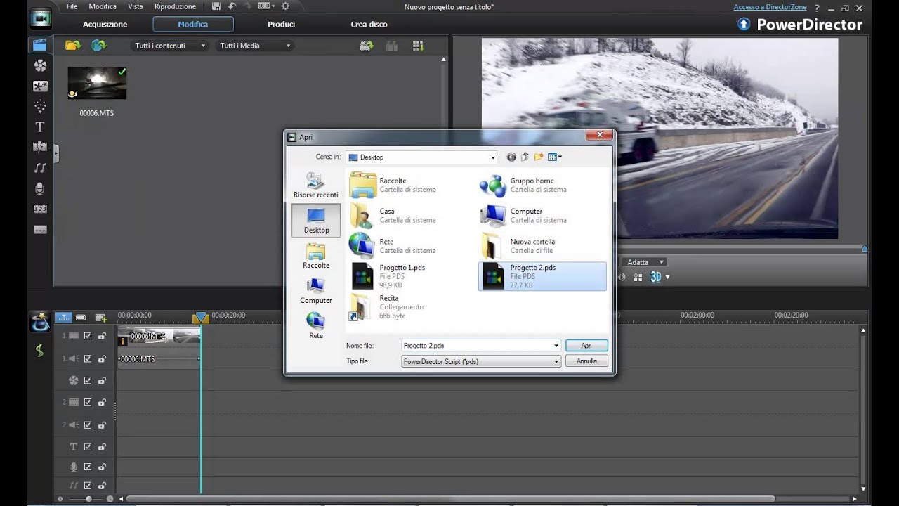 Power Director 10 import + project - YouTube