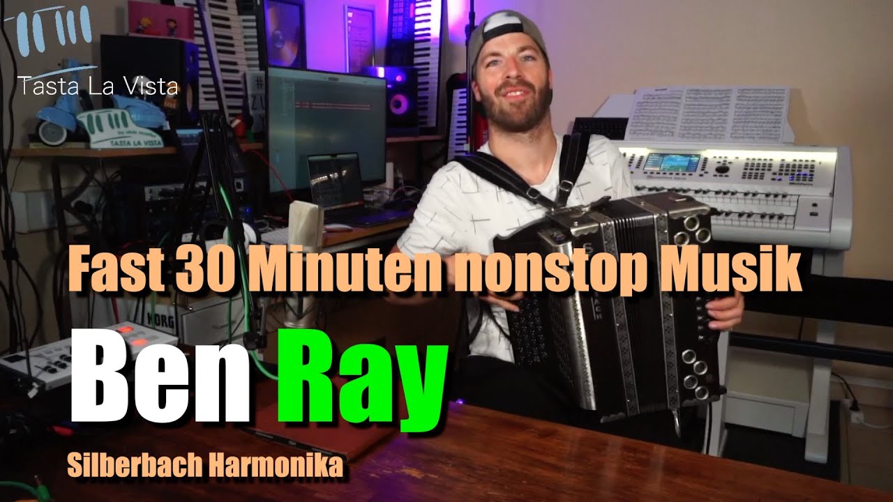 Ben Ray - fast 30 Minuten nonstop Musik - der Top-Profi an der Harmonika - YouTube