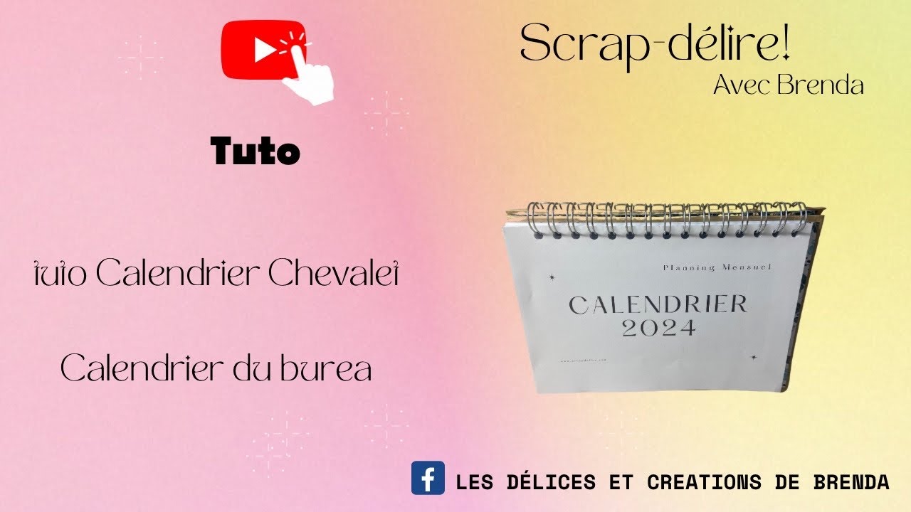 Tuto Calendrier Chevalet . - YouTube