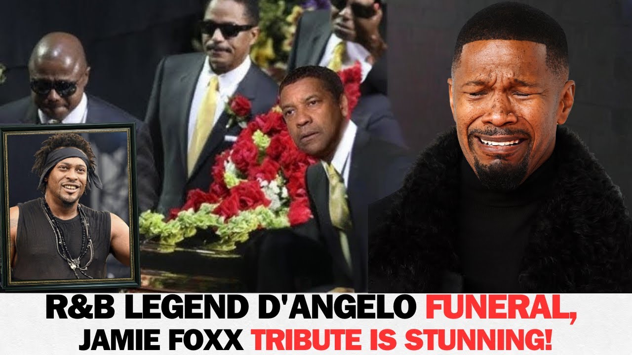 D'Angelo Funeral, Jamie Foxx Tribute Is STUNNING! - YouTube
