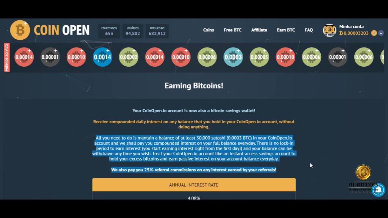COIN OPEN WIN FREE BITCOINS EVERY HOUR! - YouTube
