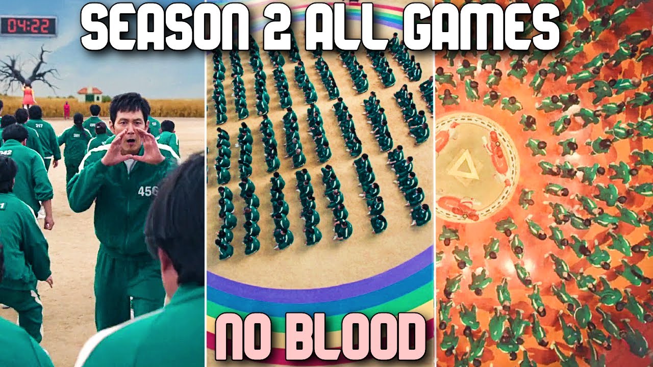 Season 2 All Squid Games NO Blood - YouTube