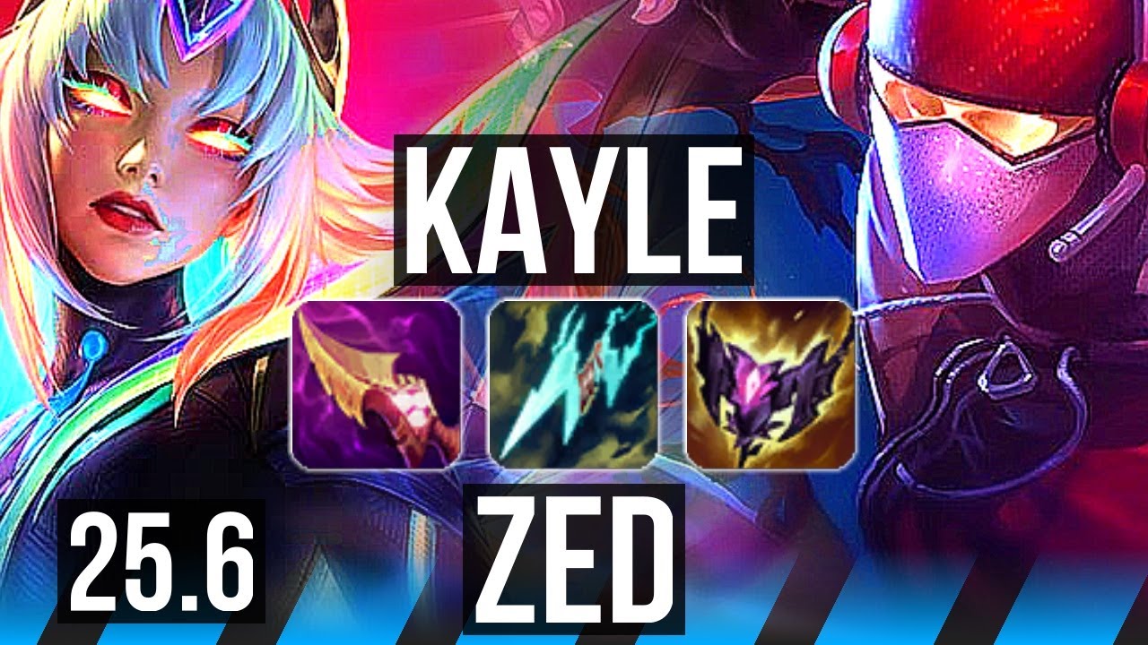 KAYLE vs ZED (MID) | EUNE Grandmaster | 25.6 - YouTube