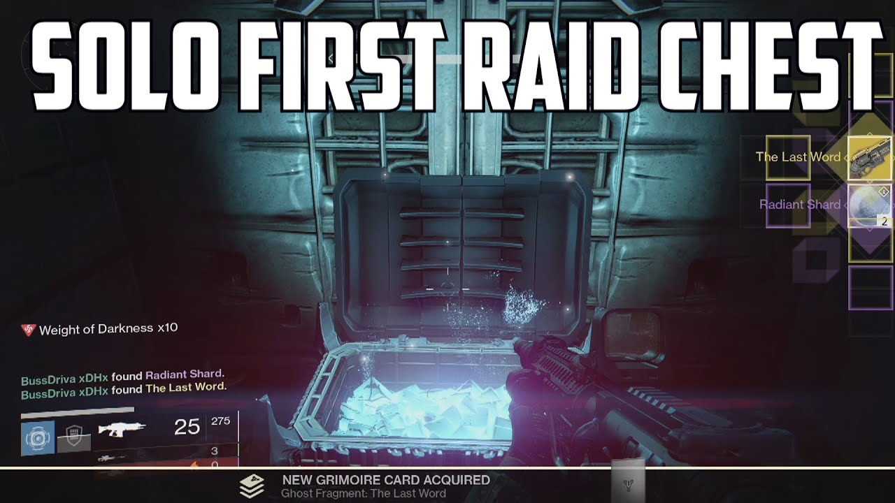 Destiny - How to Solo First Raid Chest - Crota's End - YouTube