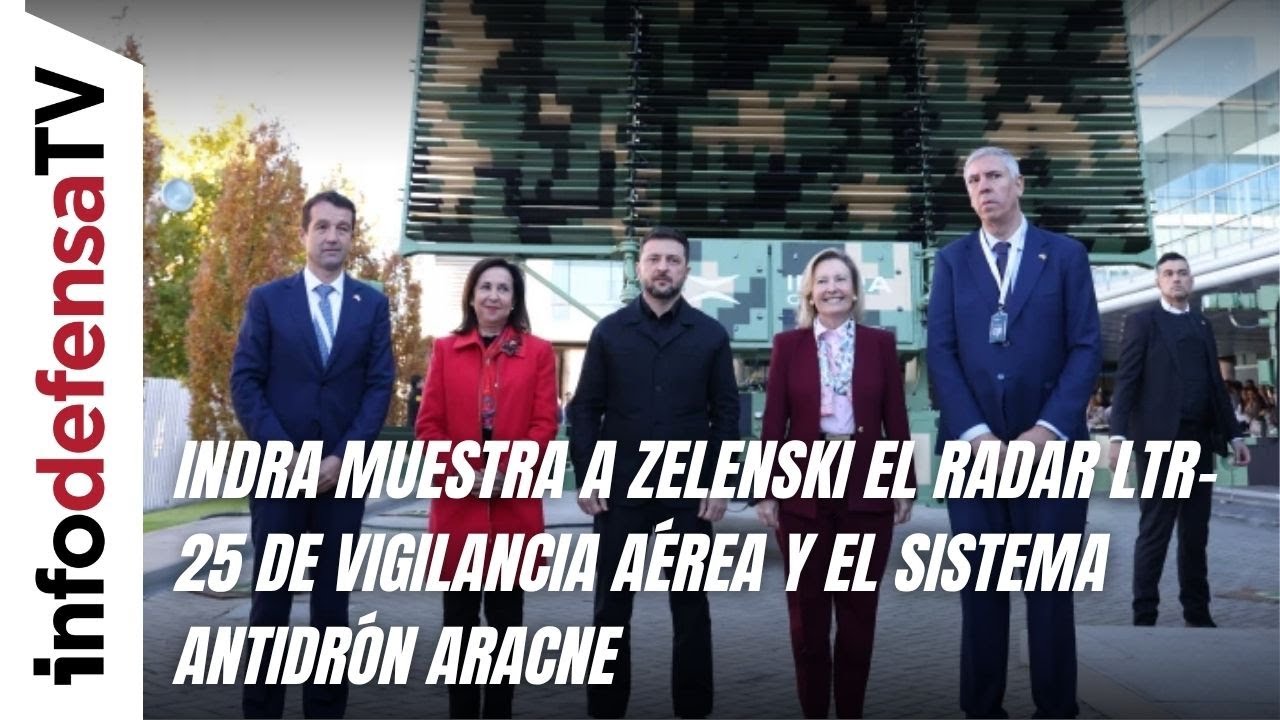 Indra muestra a Zelenski el radar LTR-25 de vigilancia aérea y el ...