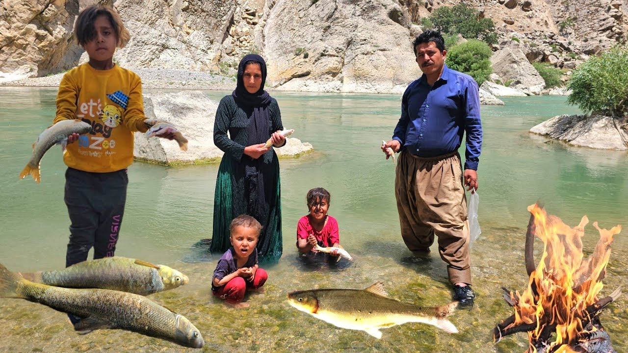 Exciting fishing in the heart of the mountains of Iran | A unique ...