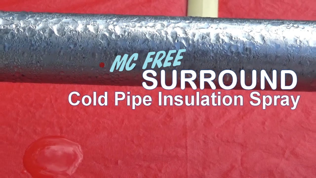 Stopping Pipe Condensation with Mc Free Surround Pipe Insulation - YouTube
