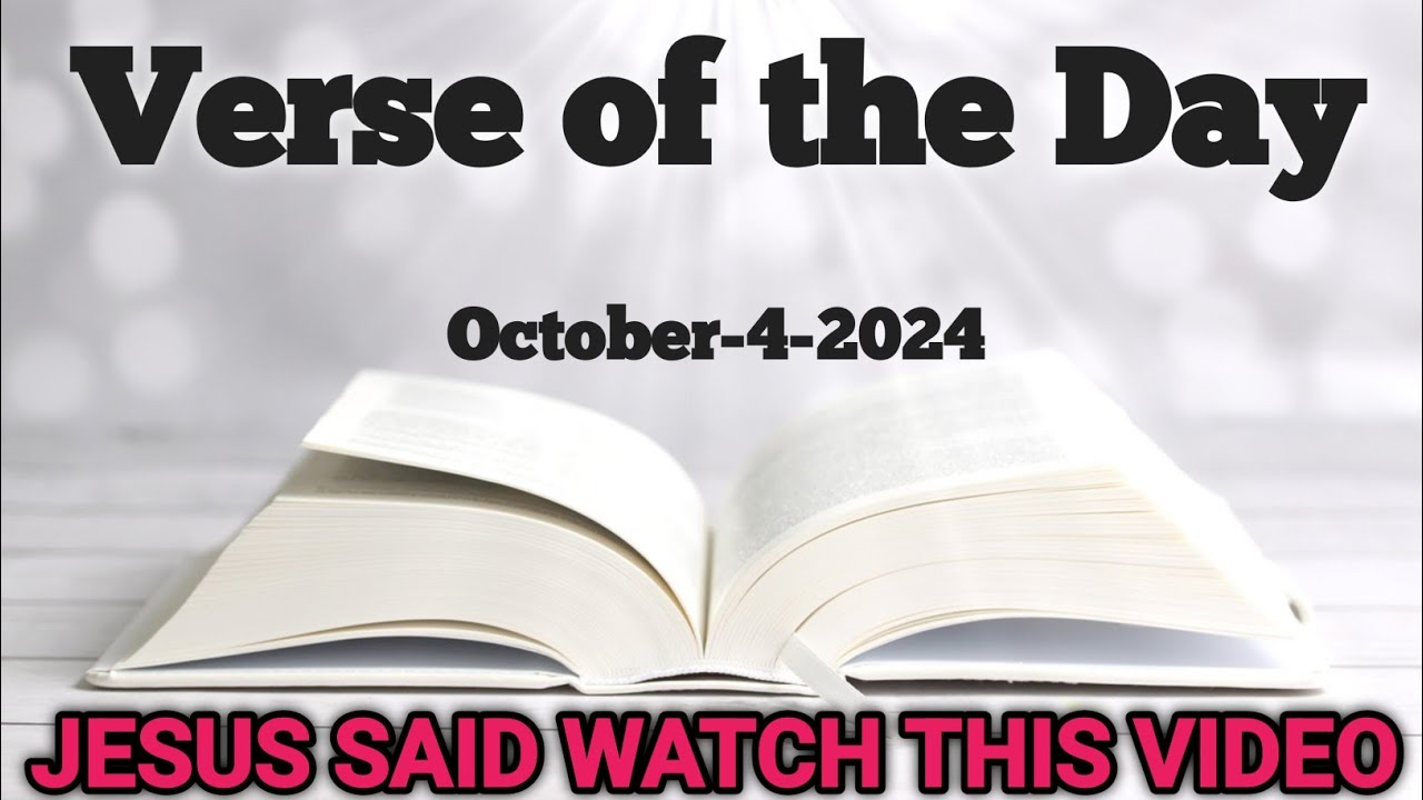 Jesus Bible Verse-October 4, 2024 - YouTube