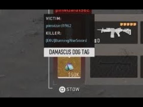 Call of Duty COD Damascus Dog Tags in DMZ - YouTube