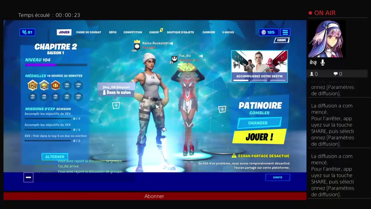 Live sur fortnite AVEC tss - YouTube