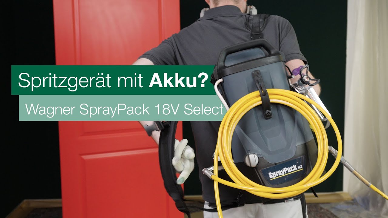 Der Rucksack zum Spritzen | Wagner SprayPack 18V Select Vorstellung ...