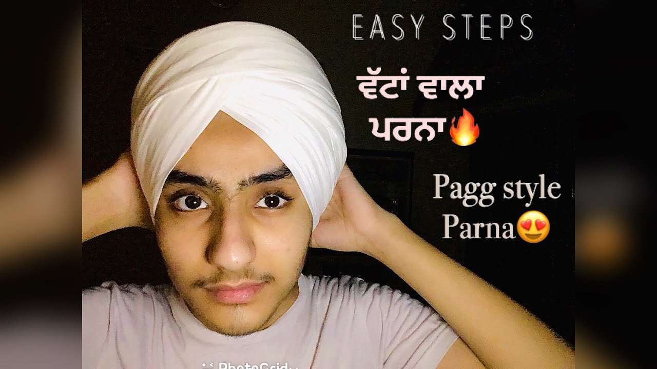 Easiest Way To Tie Pagg Style Parna | Parna Tutorial | GSG Vlogs - YouTube
