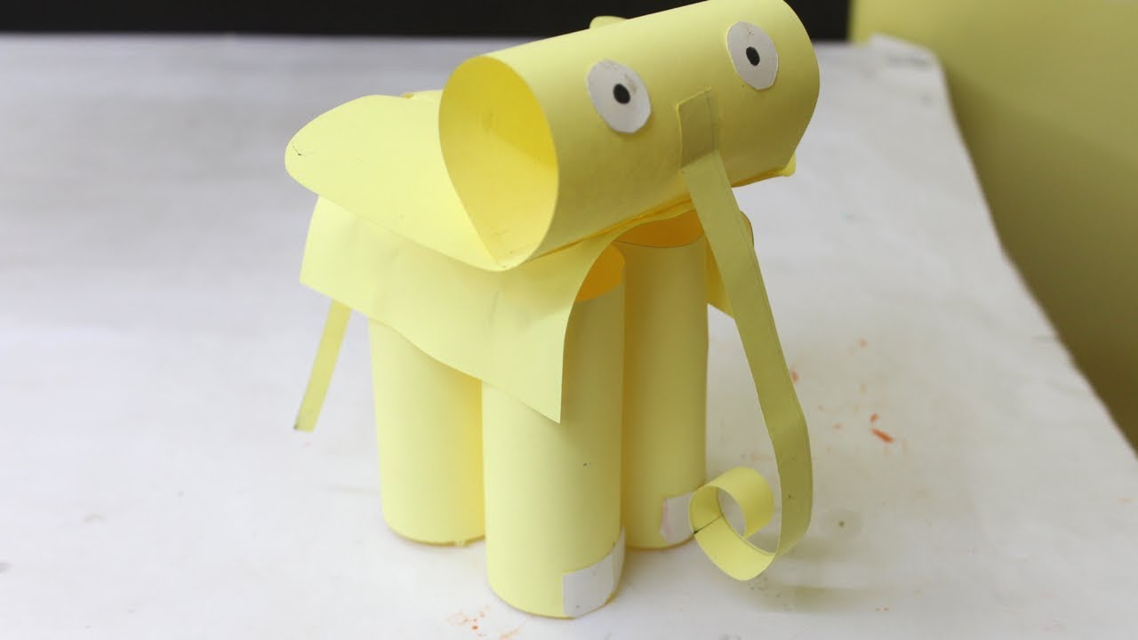 How To Make Paper Elephant - Cute Paper Elephant | 3D Paper Elephant ...