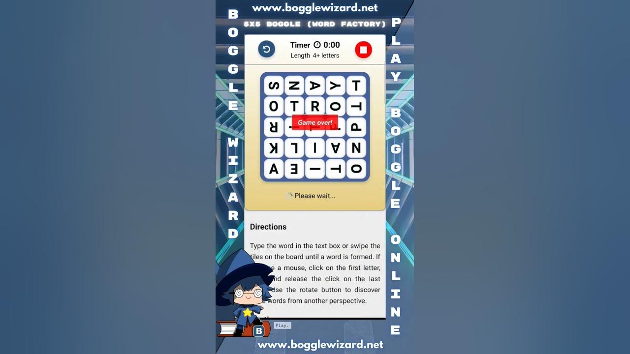 Play Boggle Online with Boggle Wizard | 5x5 Boggle (Word Factory) #shorts #boggle @bogglewizard ...