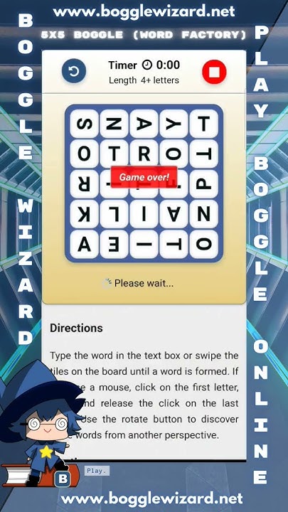 Play Boggle Online with Boggle Wizard | 5x5 Boggle (Word Factory) #shorts #boggle @bogglewizard ...